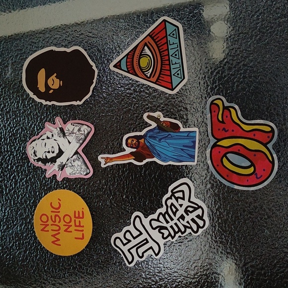 Source Unknown | Office | Stickers Bag 36 Random Stickers Pack Set Of 7 ...